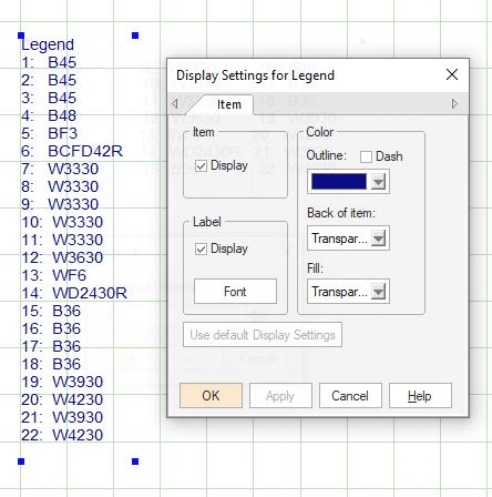 Editing the legend – Design