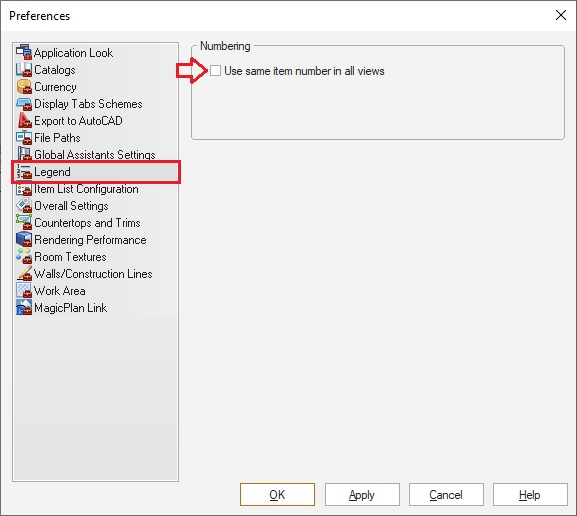 Editing the legend – Design