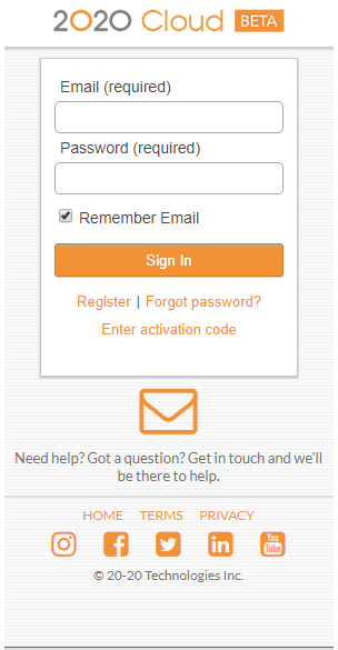 13.6 or lower: Log into cloud browser v12 – Design