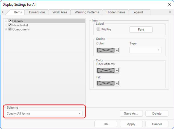 Restore default scheme file configuration – Design