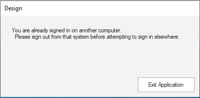 You are already signed in on another computer – Design