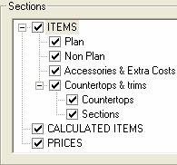 Show/hide and filtering of the item list – Design