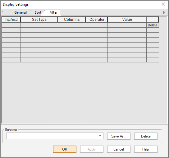 Show/hide and filtering of the item list – Design