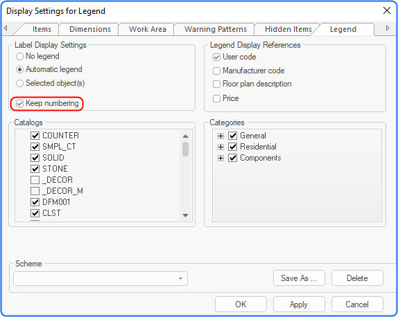 Editing the legend – Design
