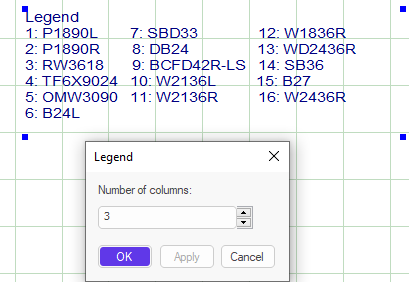 Editing the legend – Design