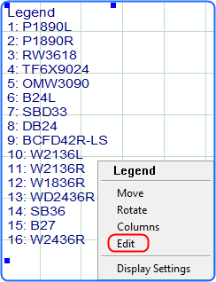 Editing the legend – Design